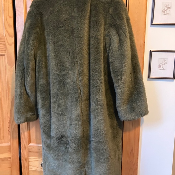 Marco Polo | Jackets & Coats | Marc O Polo Olive Green Long Faux Fur ...